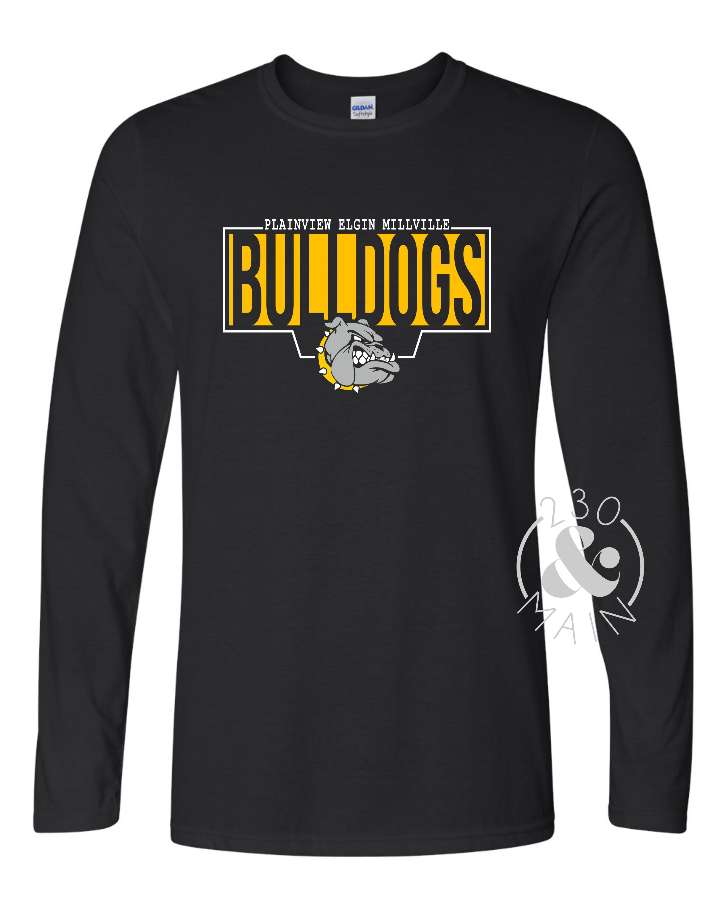 PEM Bulldogs Badge Long Sleeve – 230 and Main